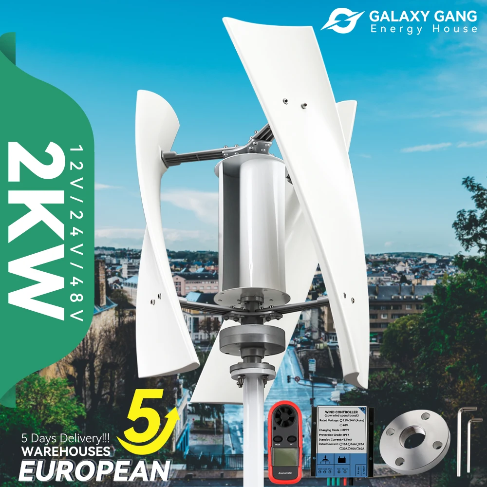 2kw-Wind-Mills-Turbine-2000w-5000w-12v-24v-48v-3-Blades-Vertical-Axis ...