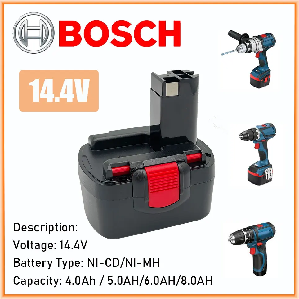 Bosch 14.4V 4000MAH 5000MAH 6000MAH 8000MAH Rechargeable Battery For ...
