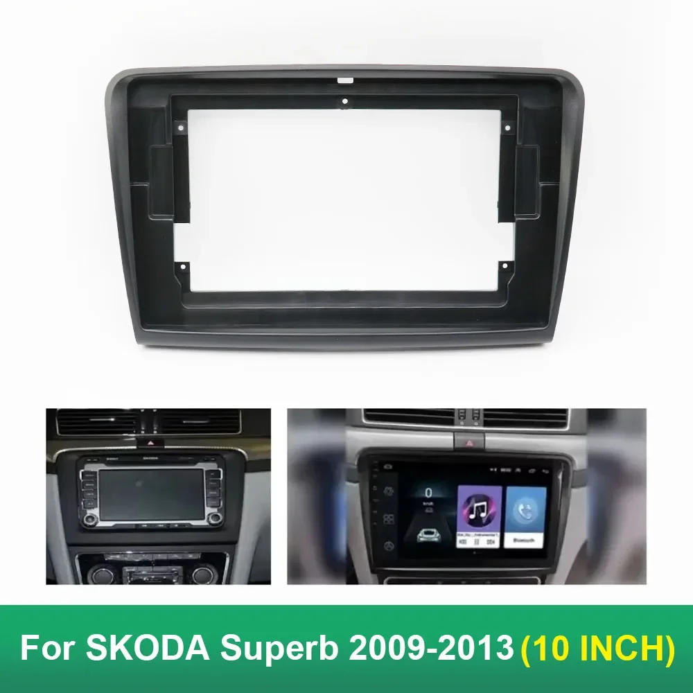 10-1inch-Car-Radio-Frame-Kit-For-SKODA-Superb-2009-2010-2011-2012-2013 ...
