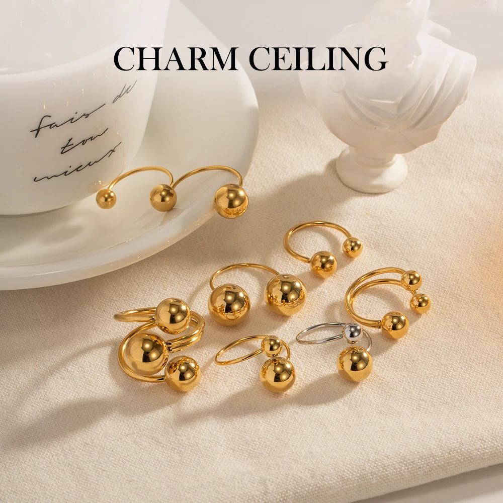 Minimalist-Stainless-Steel-Ball-Drop-Rings-for-Women-Gold-Silver-Plated ...