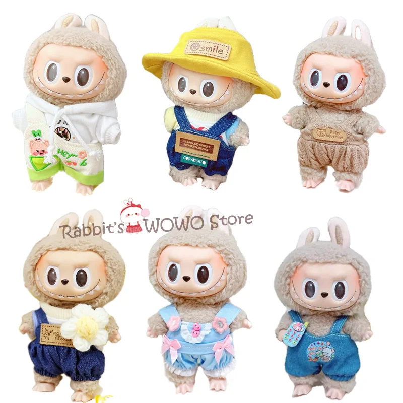 1PC-17cm-Labubu-Clothes-Cute-Mini-Plush-Doll-s-Outfit-Accessories ...