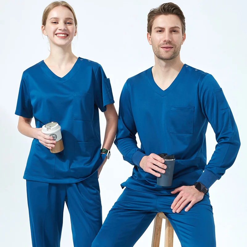 Ropa-personalizada-para-m-dico-uniforme-de-enfermer-a-con-cuello-en ...