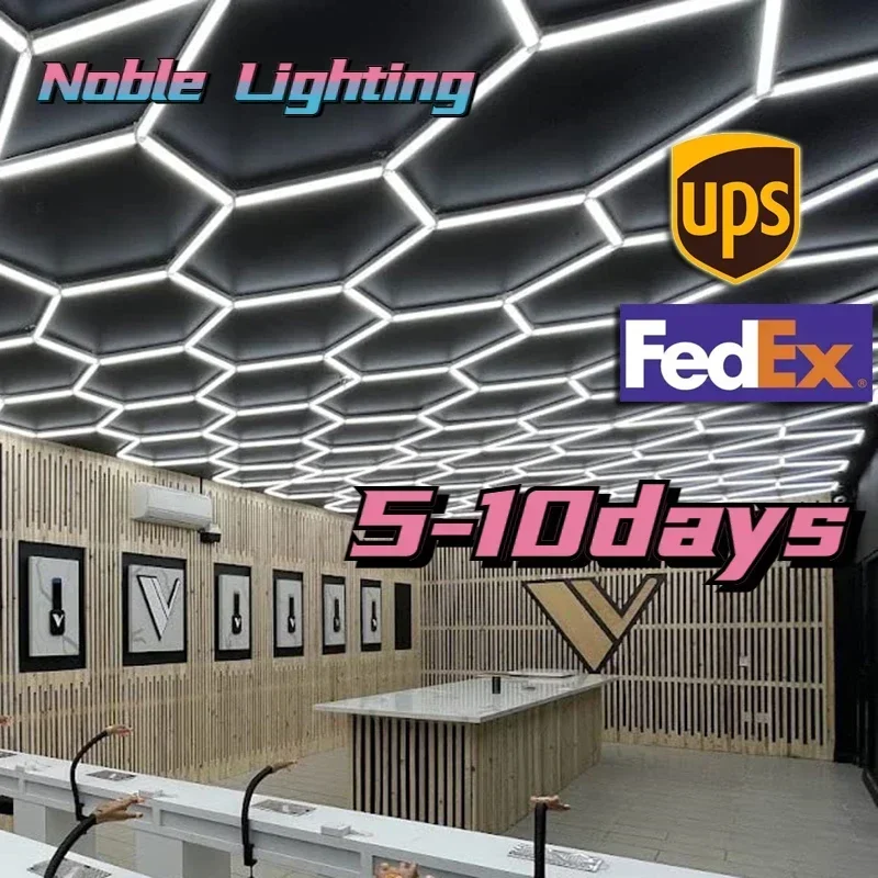 2-Years-Warranty-Honeycomb-LED-Car-Detailing-Ceiling-Light-Customized ...