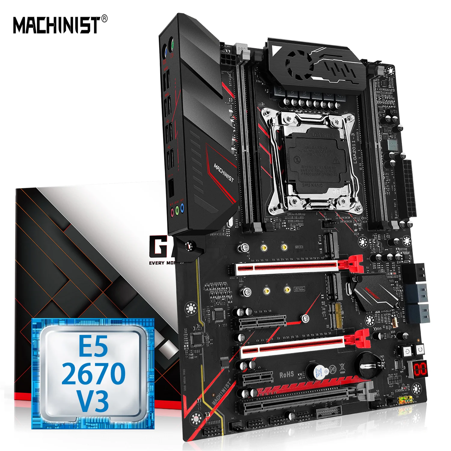 Machinista e5 mr9a pro max conjunto kit placa mãe xeon e5 2670 v3 ...