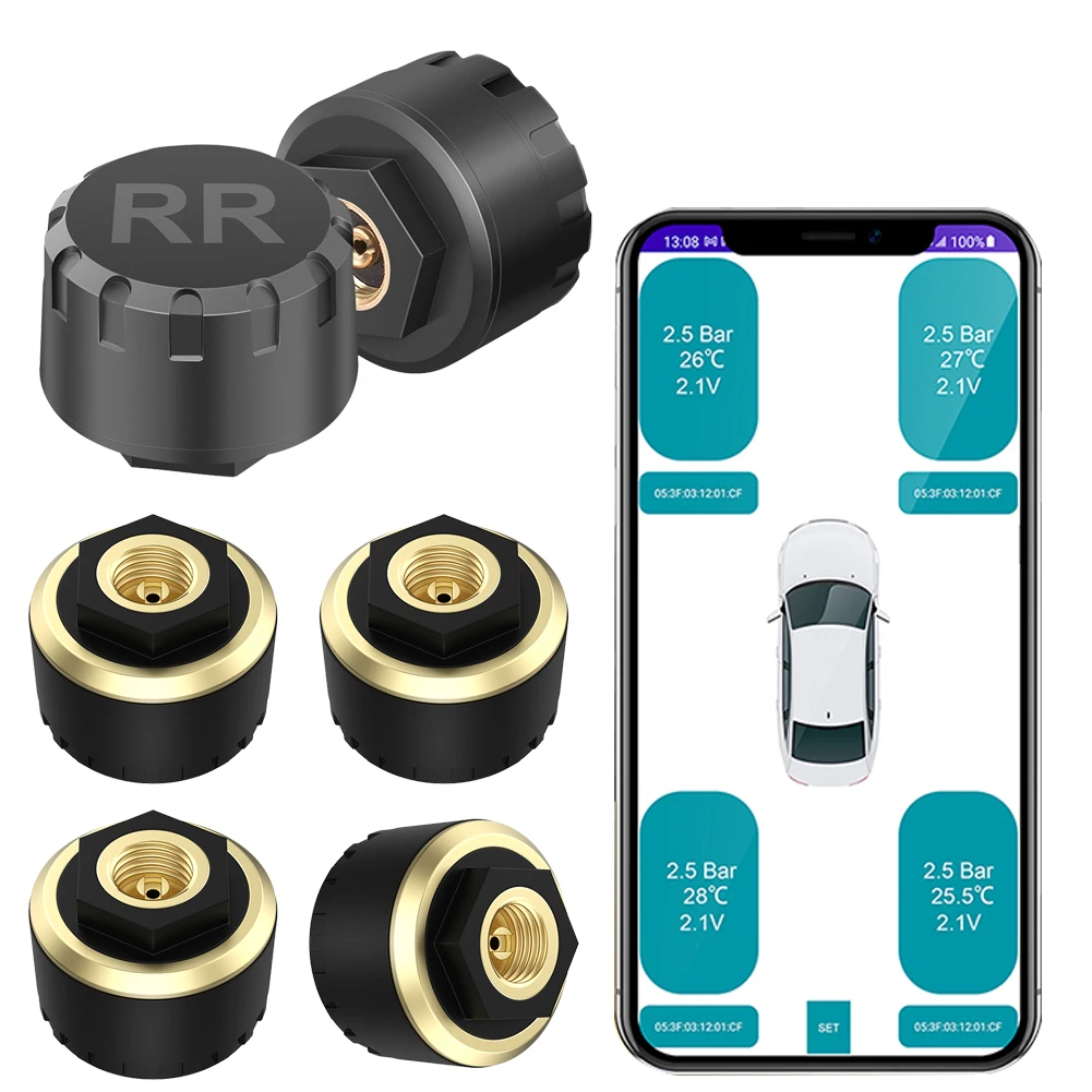 Car Tire Pressure Sensors TPMS Motorcycle Car Tire Pressure Monitoring ...