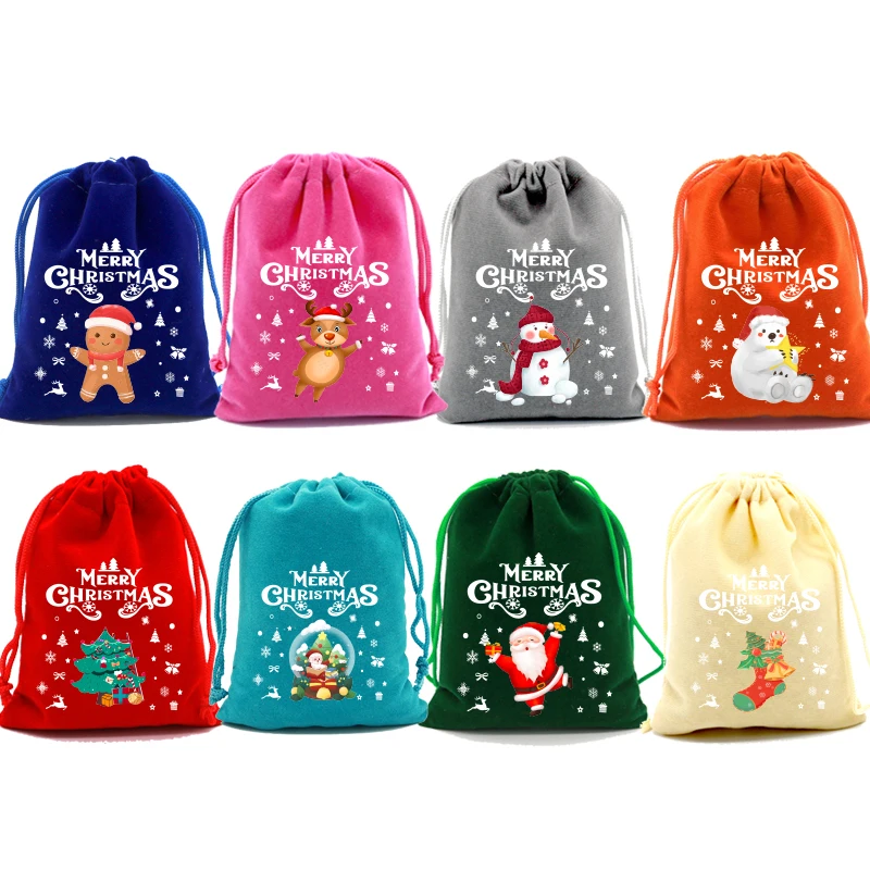 Wholesale-50Pcs-Lot-Christmas-Velvet-Bags-9x12-13x18cm-Drawstring-Pouch ...