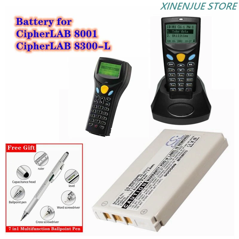 Barcode-Scanner-Battery-3-7V-750mAh-100845-33-KB1B3770000L3-BA-80S700-KB1B3770000L3-for ...