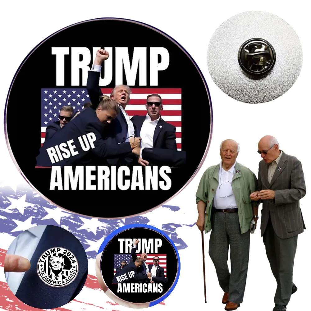 Broche-de-bot-n-de-Trump-americano-insignia-de-personaje-divertido-de ...