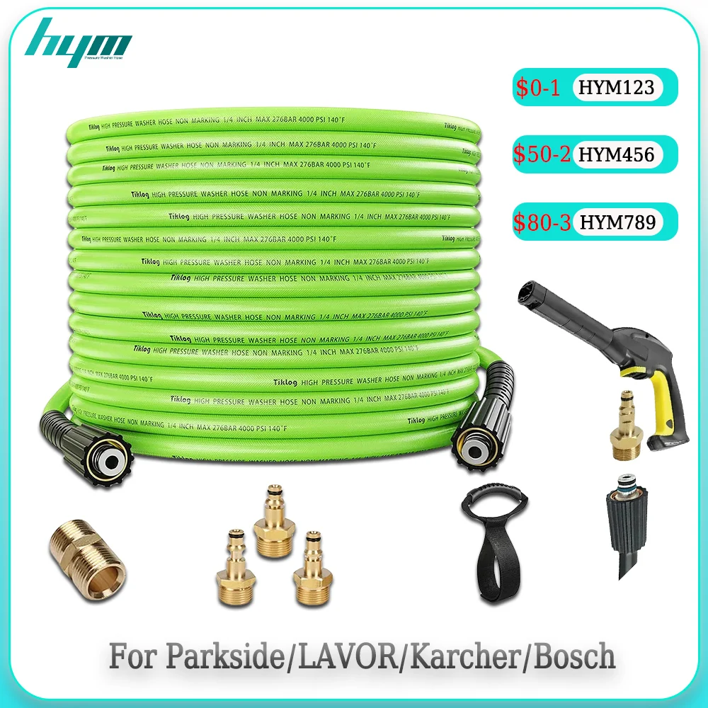 Pressure-Washer-Pipe-Flexible-Water-Cleaning-Hose-4000-PSI-Kink ...