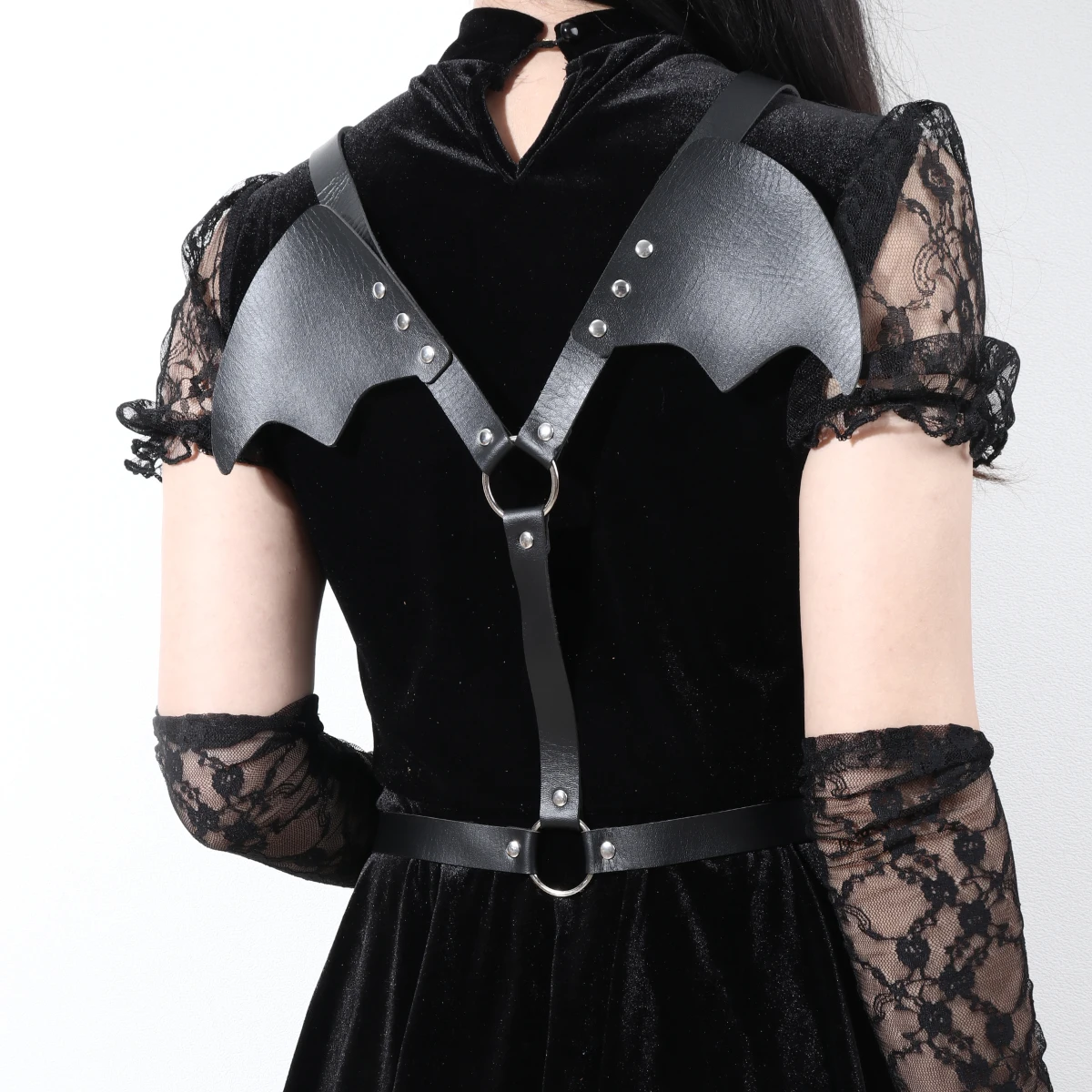 Fashion Punk Bat Wing Leather Women Harness Body Harness Bondage Cage ...