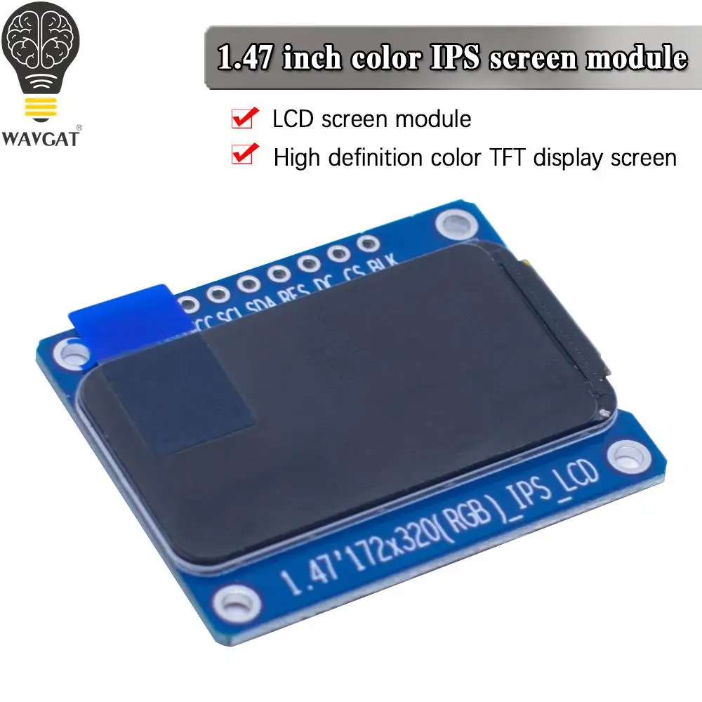 1.47" 1.47 inch 172x320 SPI Full Color TFT HD IPS Screen LCD LED Display Module 172*320 ST7789 ...
