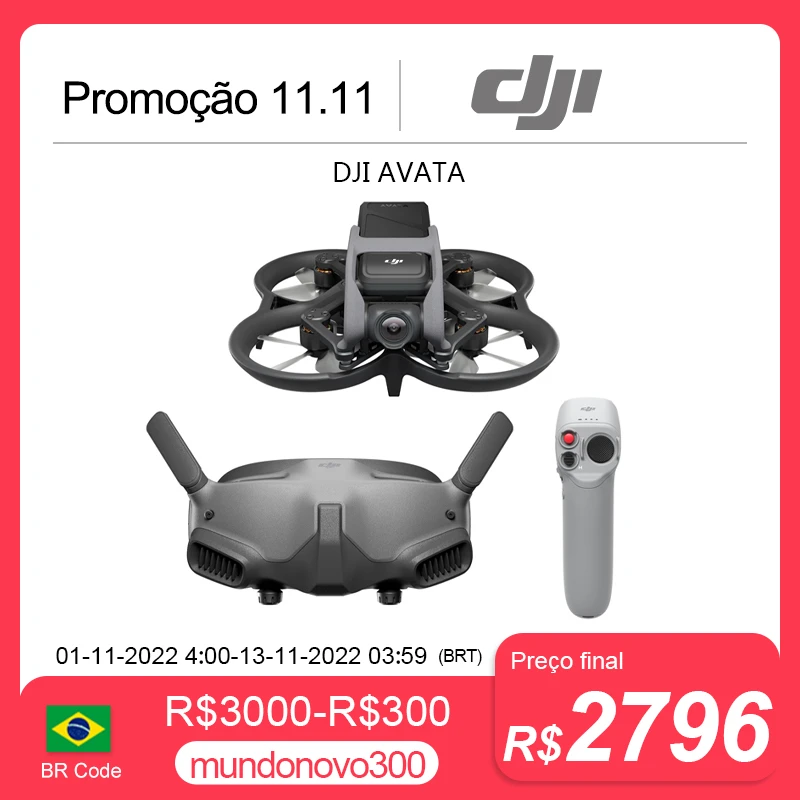 DJI Avata Óculos Goggles FPV V2 para Drone, Controle de Movimento ...