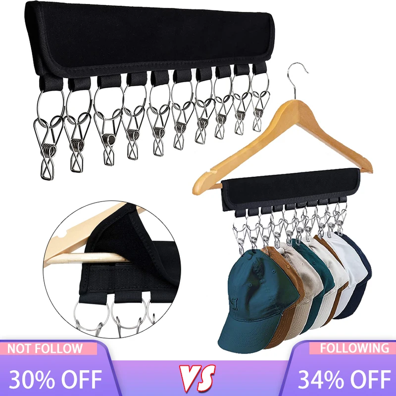 Perchero negro para sombreros, organizador de almacenamiento para ...