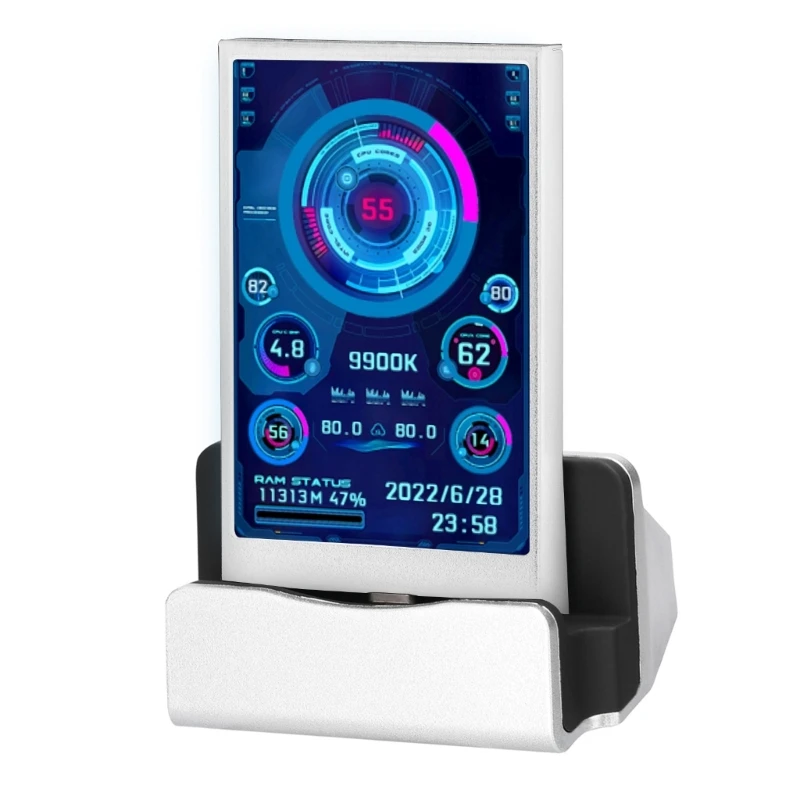 N58e 3.5 "ips usb mini tela aida64 pc cpu hdd monitor de dados display ...