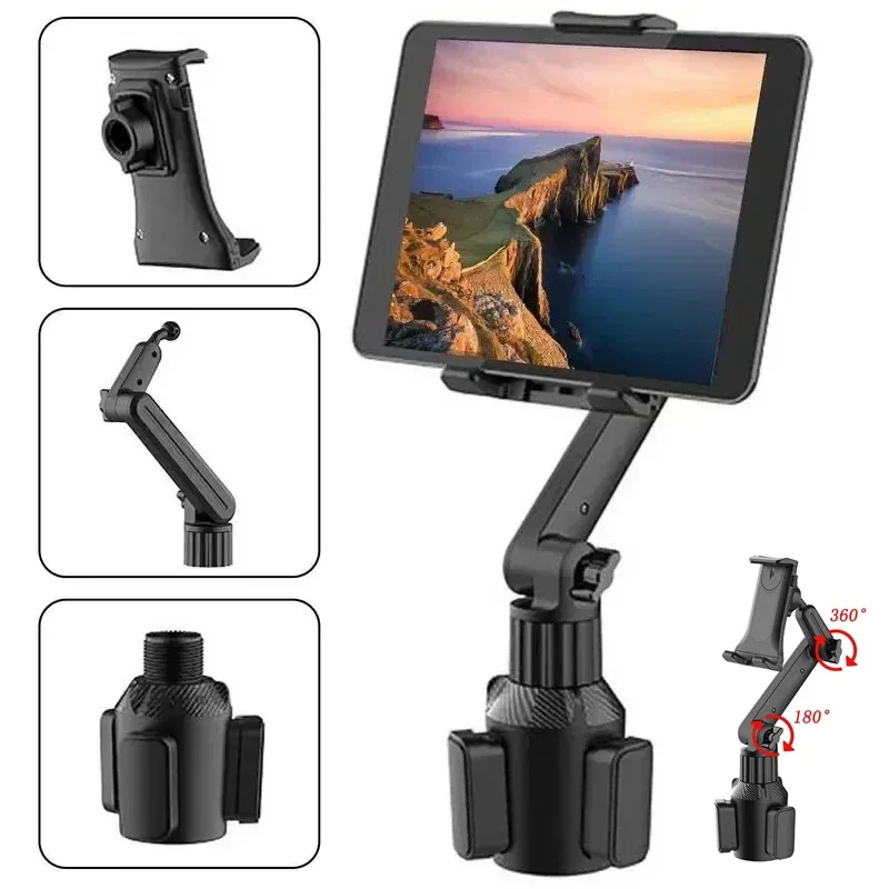 Tablet-Cup-Holder-Mount-360-Adjustable-Smartphone-Holder-Car-270-Tilt ...