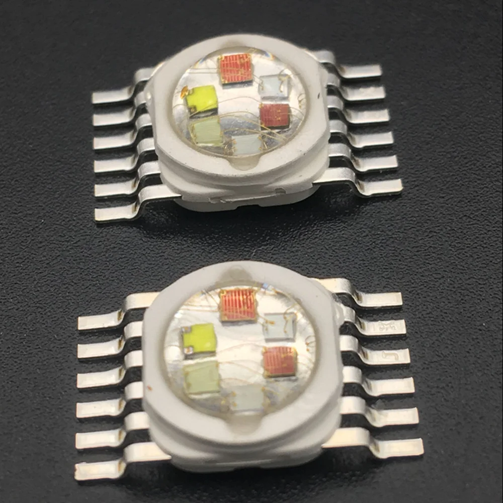 5-50 pces 3w-18w rgb rgbw rgbww rgbwy rgbwyv alta potência led chip 4 ...