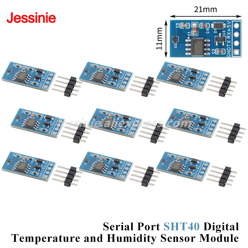 10pcs/1pc Serial SHT40 Digital Temperature and Humidity Sensor Module ...