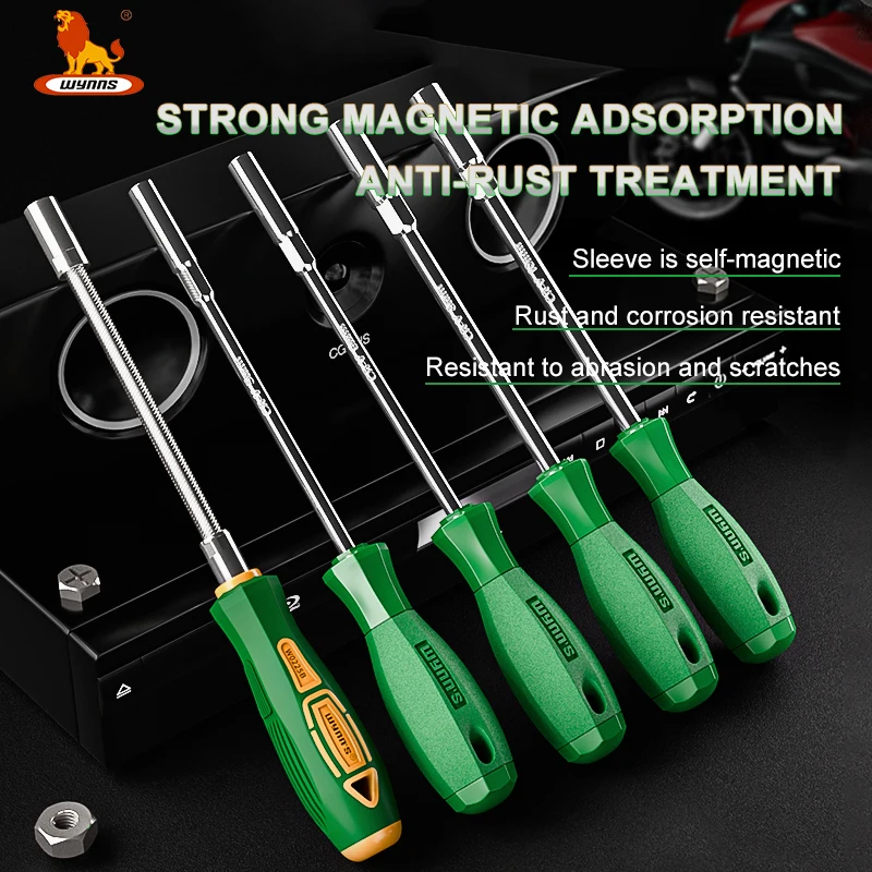 WYNN'S 5/5.5/6/7/8/10mm Hex Nut Driver Magnetic Socket Screwdriver Nut ...