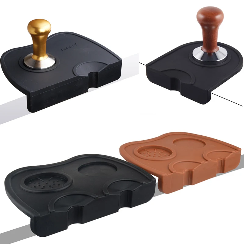 3 Types Espresso Double Coffee Tamper Mat Silicone Rubber Tampering ...