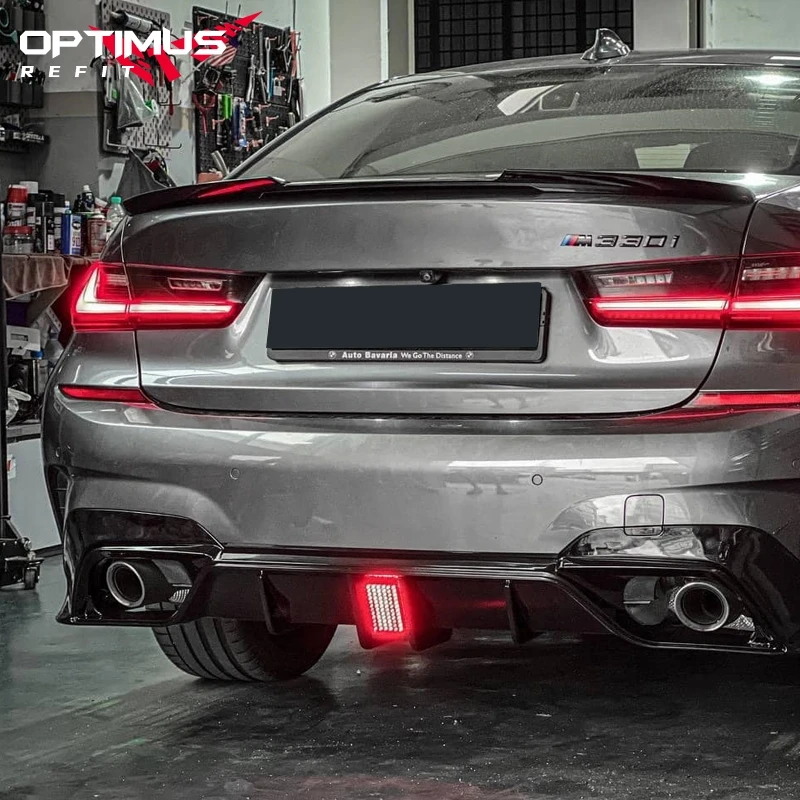 Car Rear Bumper ABS Material Rear Diffuser Lip For BMW 3 Series G20 G21 ...
