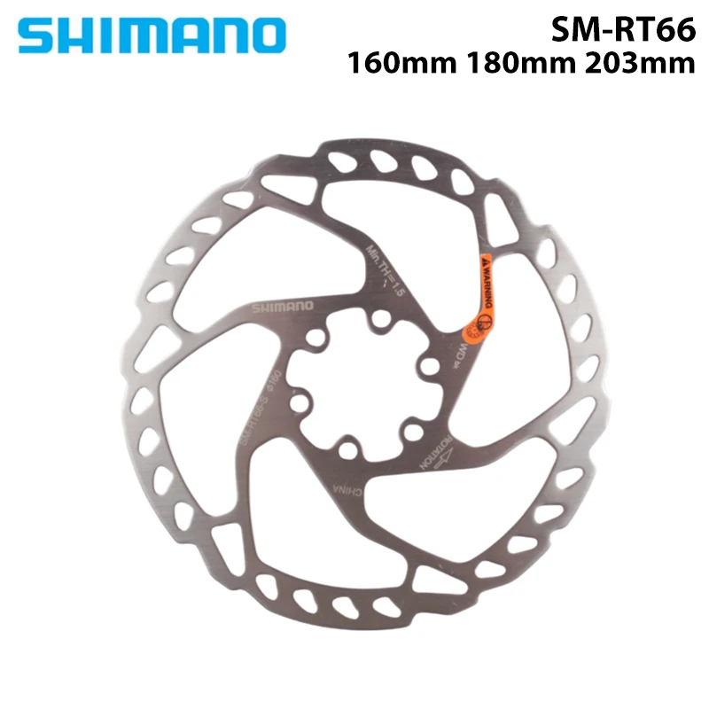SHIMANO SM-RT66 Ротор дискового тормоза, 6 болтов, тип 160 мм, 180 мм ...