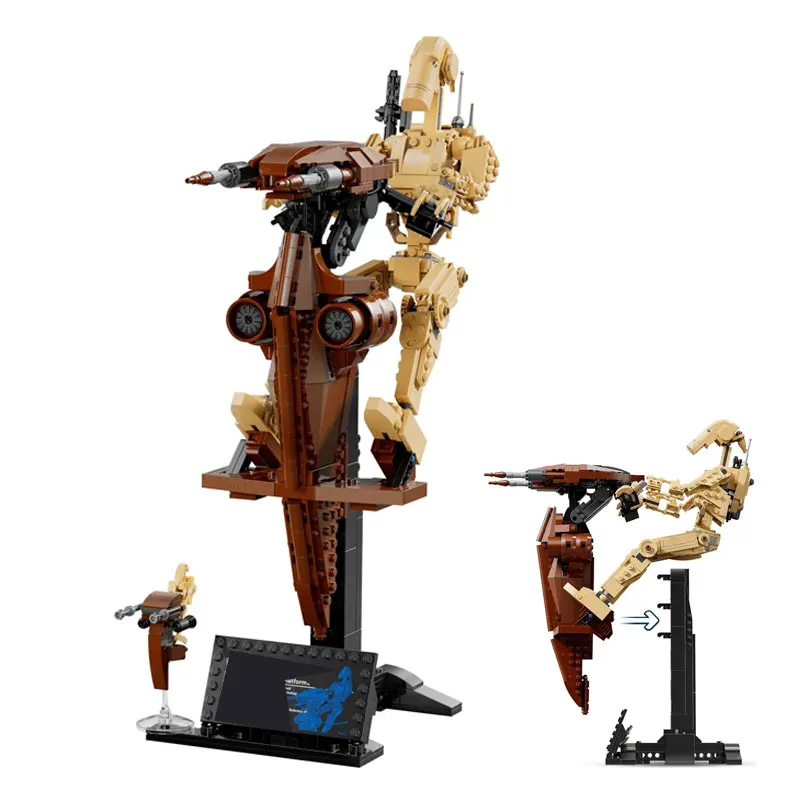 1088PCS Creative Battle Droid with STAP Building Blocks With Figure MOC ...
