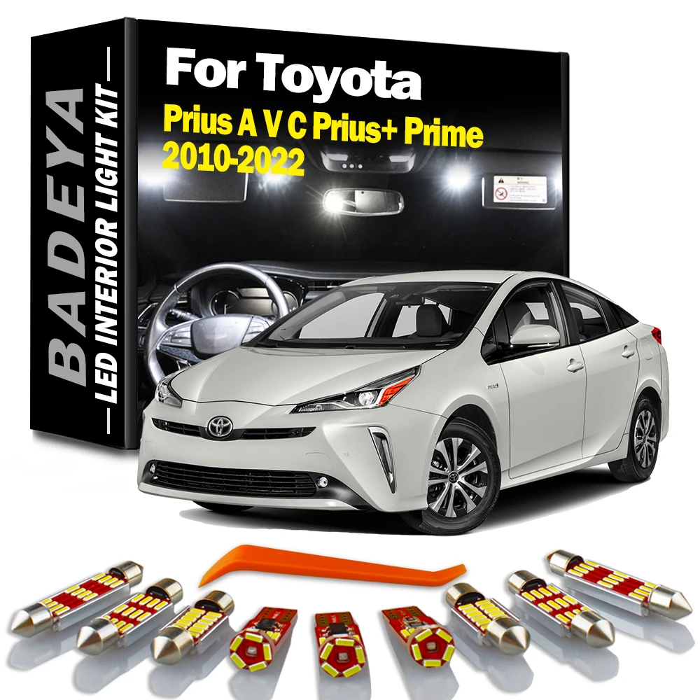 BADEYA-12Pcs-Interior-LED-Light-Kit-For-Toyota-Prius-A-V-C-Prius-Prime ...