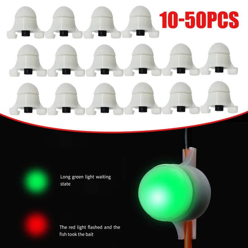 1-50pcs-Night-Fishing-Rod-Tip-Clip-Alert-Indicator-Tools-Electronic-LED ...