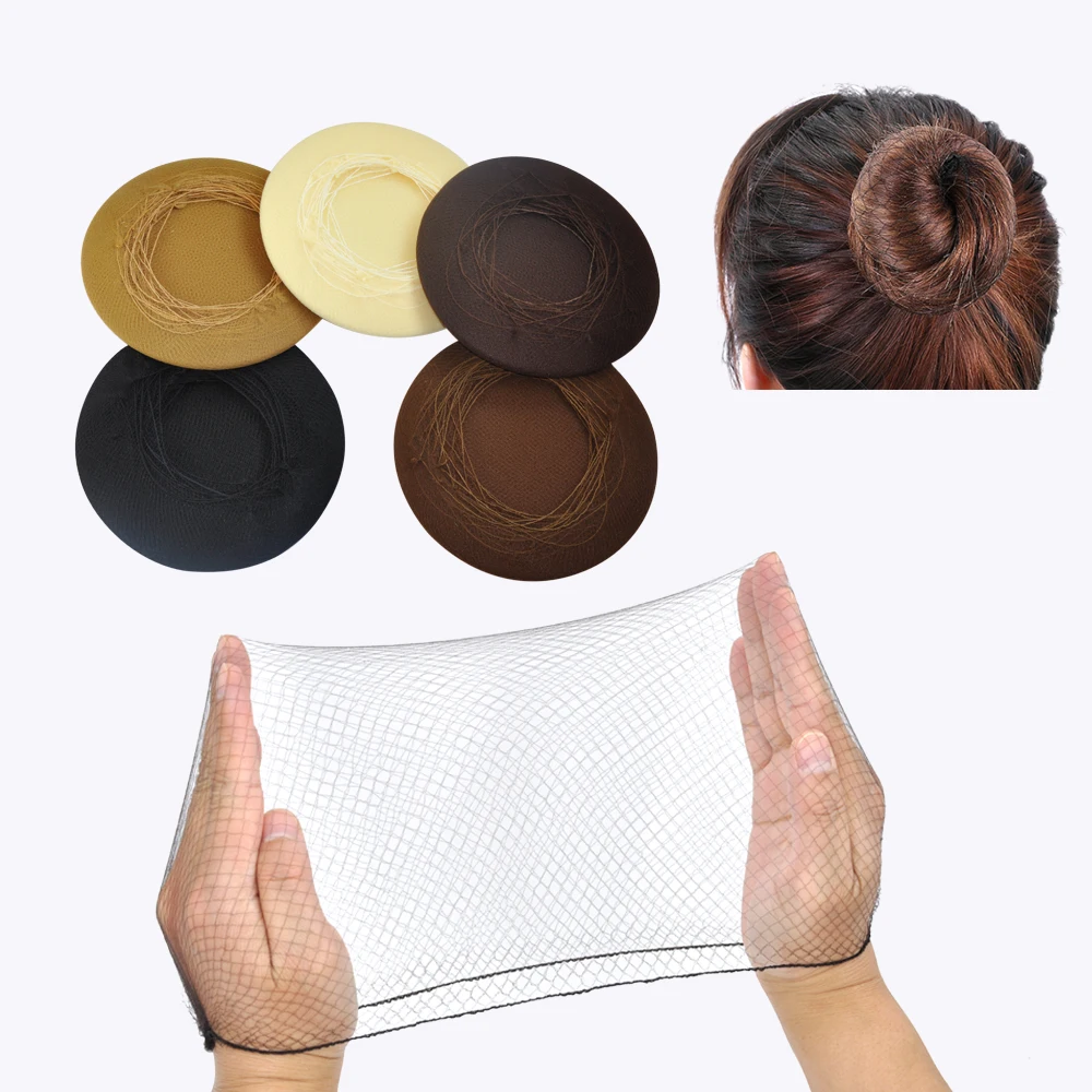 Filet à cheveux en nylon en accent d'abeille pour chignon de ballet ...