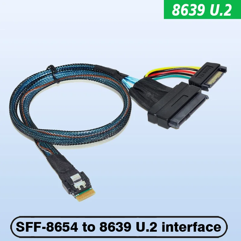 Slimline-SFF-8654-To-SFF-8639-Interface-Adapter-Cable-for-NVMe-SSD-and ...