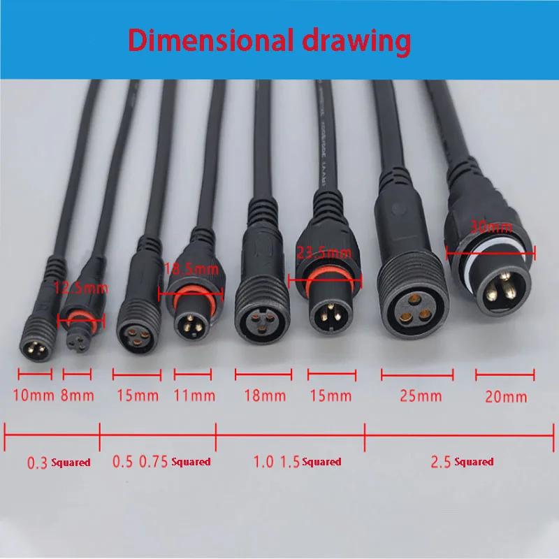 Waterproof-Plug-Extension-Cable-Male-Female-Docking-Connector-0-5-5m-3 ...