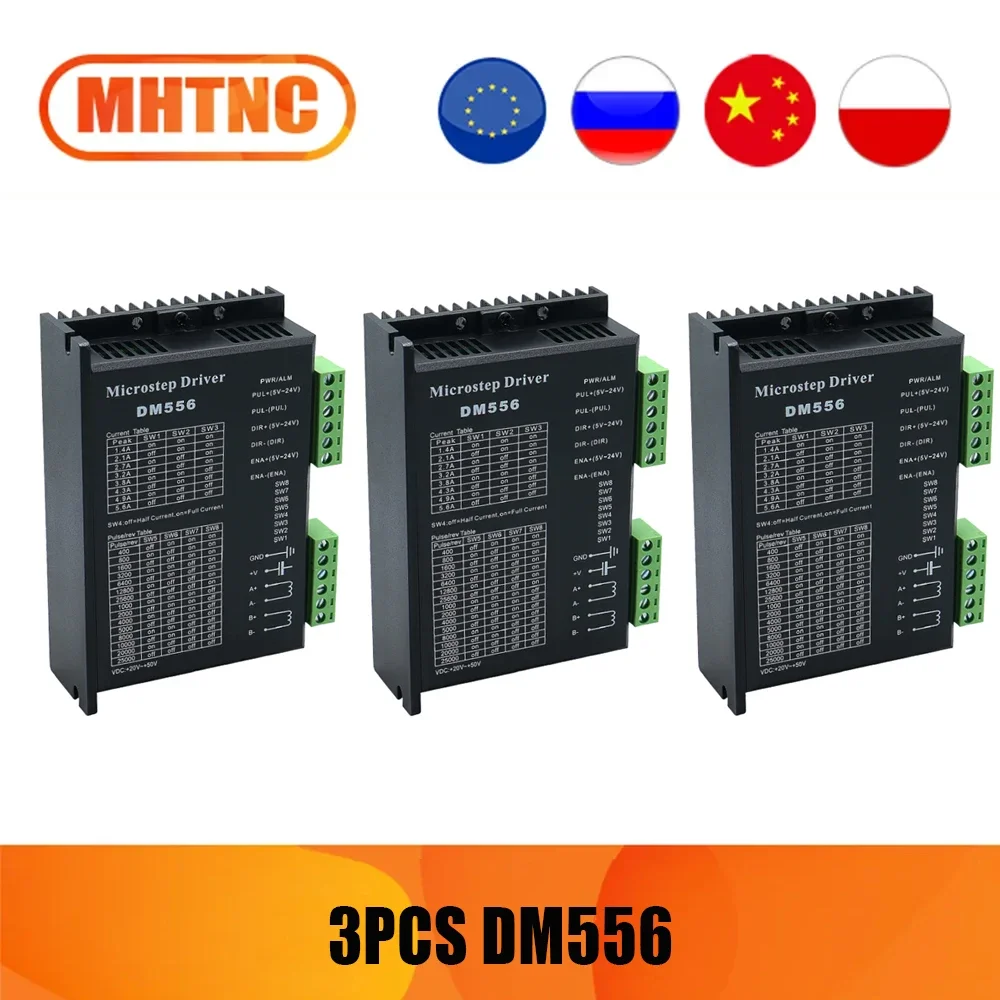 3PCS DM556 Microstep Motor Driver 20-50V 5.6A Stepper Motor Driver for ...