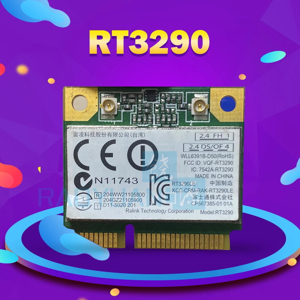 Ralink mini pcie wlan rt3290 rt3290le 150mbps + bluetooth, sem fio, wi ...