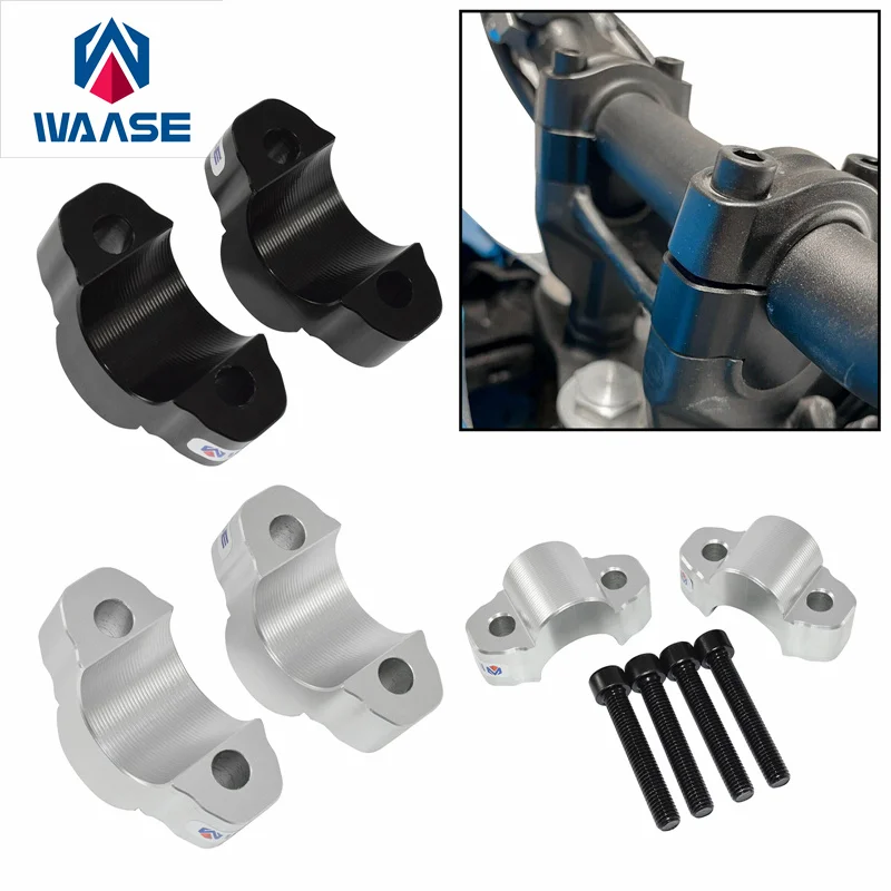 WAASE 28mm Handlebar Riser Up Bracket Mount Kit For Yamaha Tenere 700 ...