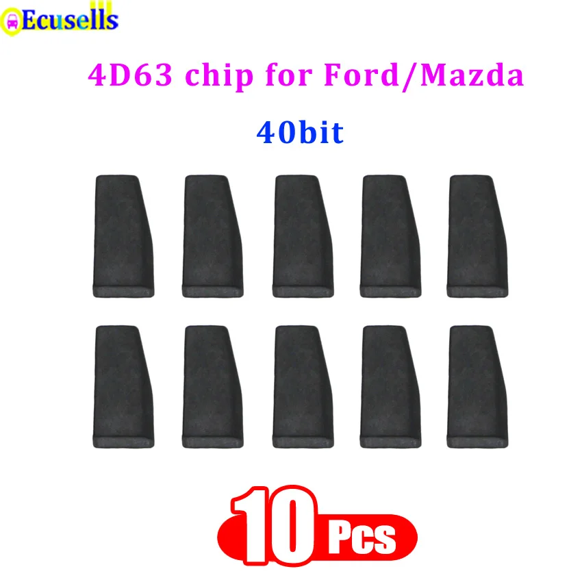 10pcs/lot 4d63 Chip 40bit 40 Bits Blank Carbon Transponder Chip For ...