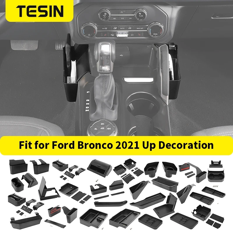 Storage Box for Ford Bronco 2/4 Door 2021-2023 2024 2025 Rear Cup ...