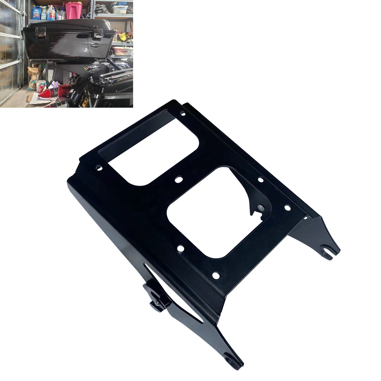 Two-Up-Detachable-Trunk-Tour-Pack-Mount-Luggage-Rack-For-Harley-Touring ...