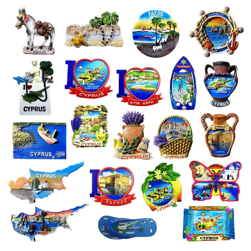 Europe-Cyprus-3D-Resin-Refrigerator-Magnet-Tourist-Souvenirs-Stickers ...