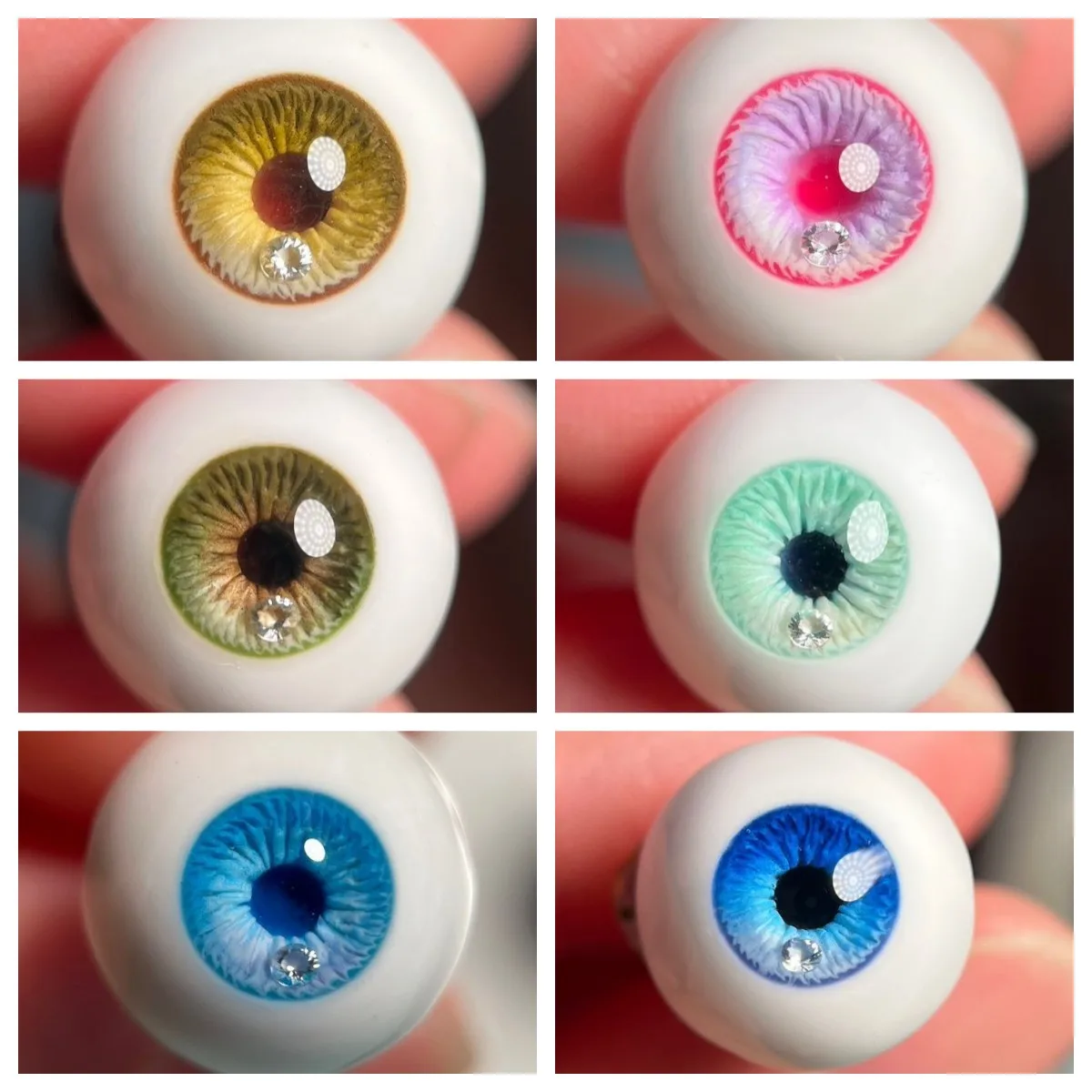8/10/12/14/16/18mm Doll Eyes Fit To 1/4 1/6 1/8 Bjd Doll Plaster ...