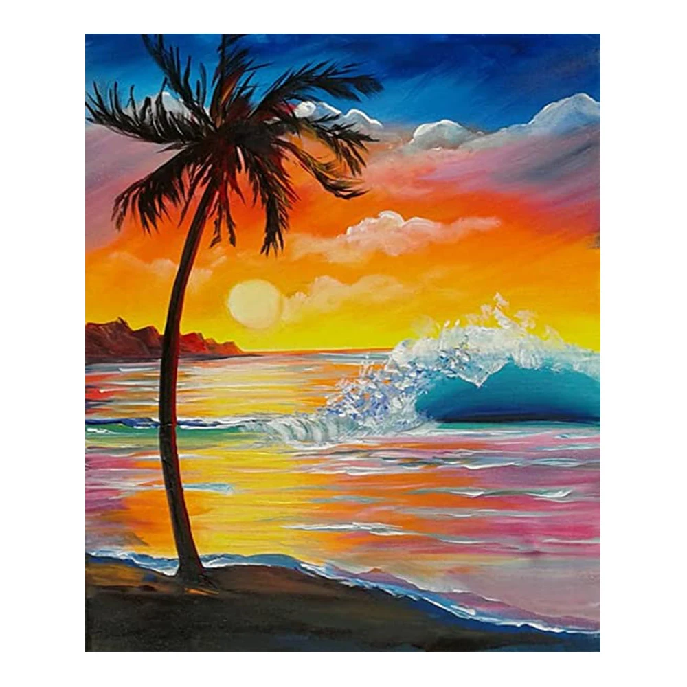 LZAIQIZG-5D-Diamond-Painting-Coconut-Tree-Sunset-Full-Square-Round ...