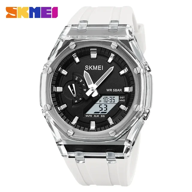 SKMEI 2100 Outdoor Men Digital Watch Colourful LED Display Watch