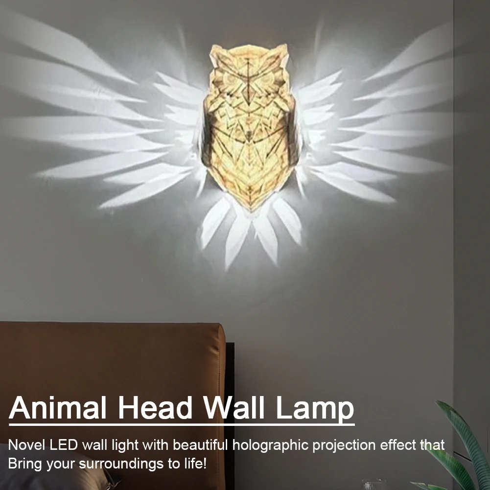 Bird-Wall-Lamp-Owl-Eagle-Shape-Projector-Modern-Creative-Atmosphere ...