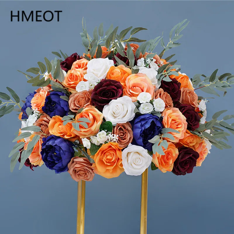Orange And Blue Roses