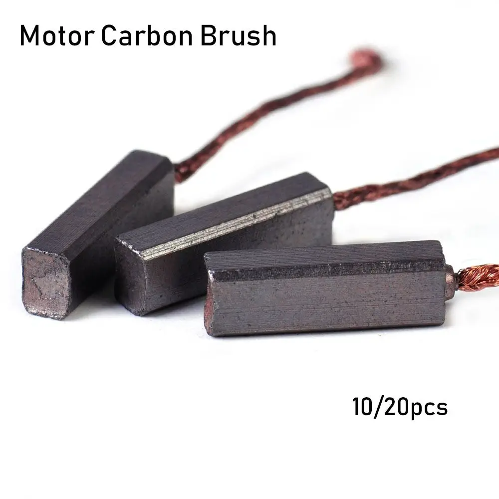 New 10/20pcs Carbon Brushes Wire Leads Generator Generic Electric Motor ...