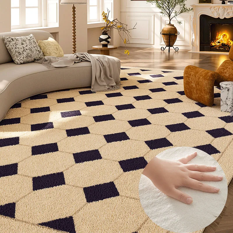 Carpets for Living Room French Luxury Bedside Carpet Room Deco Rug Cloakroom Soft Non slip Large Area Rugs for Bedroom Alfombra AliExpress