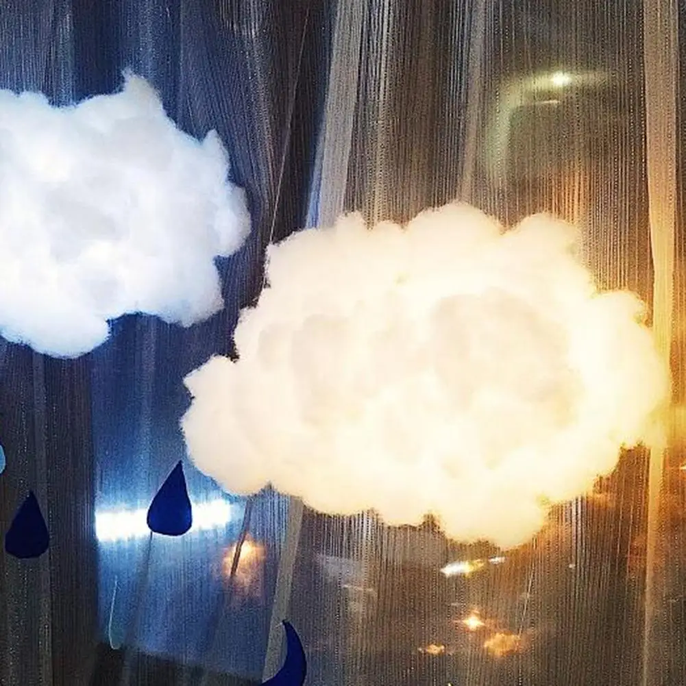 Nordic Style Cloud Party Prop Backdrops Hanging Decoration Cloud Shape ...