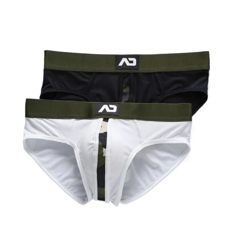 New men's briefs milk silk low rise sexy stretch three-dimensional bag ...