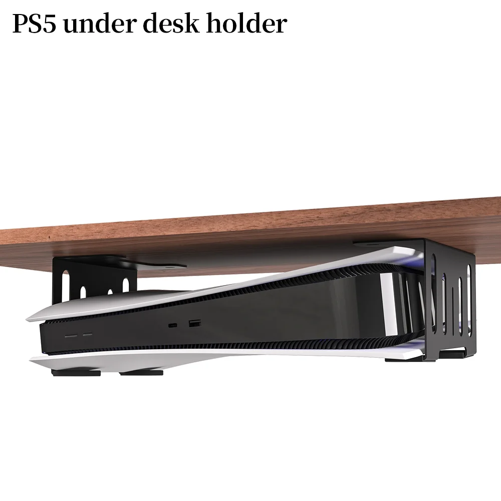 PS5-Holder-Metal-Under-Desk-Stand-Horizontal-Stealth-Mount-Support ...