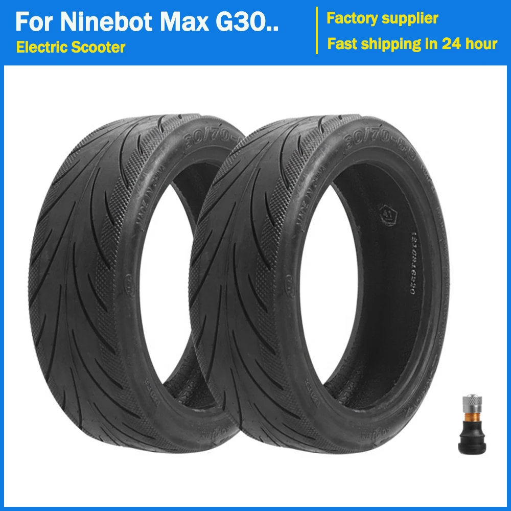 10 Inch 60/70-6.5 Tubeless Tire For Ninebot Max G30 Kickscooter ...