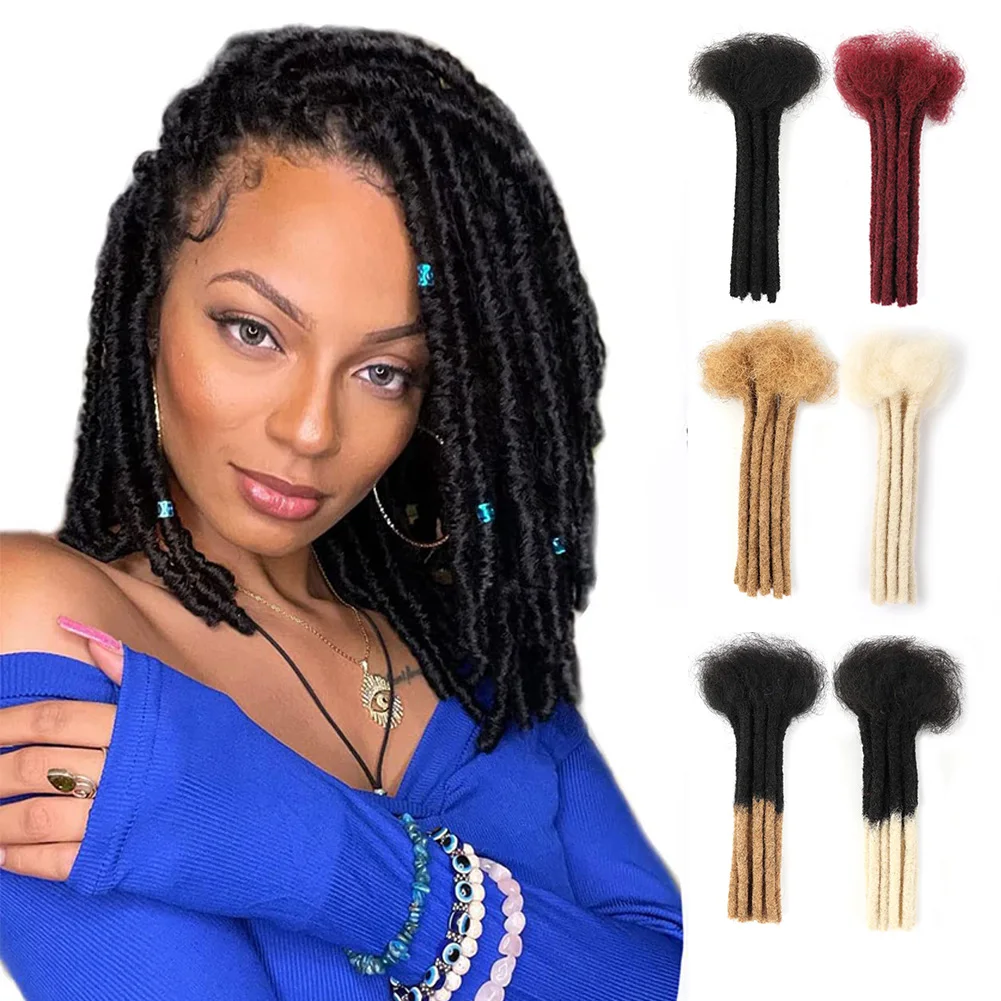 Dreadlocks Brazilian Virgin Human Hair 10 Strands Crochet Braid Hair ...